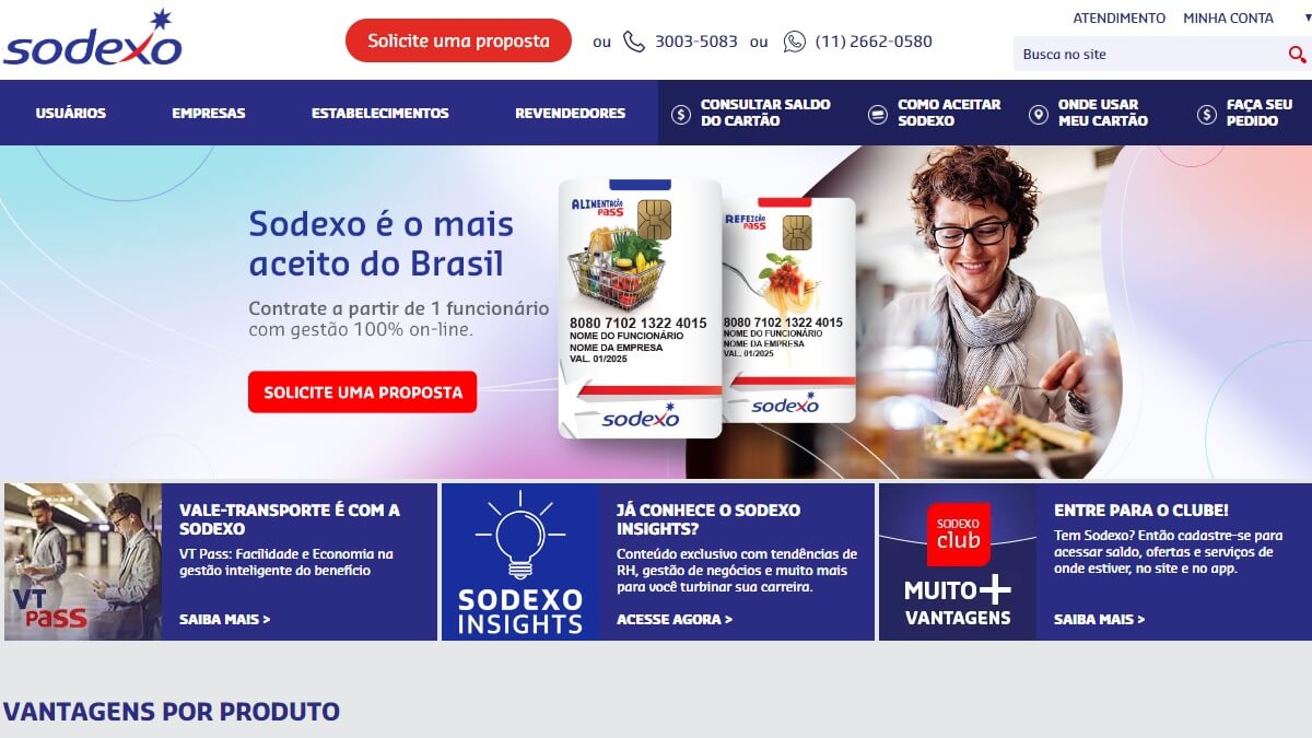 Telefone do Cartão Sodexo: WhatsApp, Aplicativo, Atendimento e mais ...